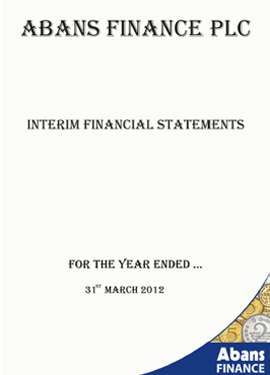investor relations – Abans finance plc | Annual Reports, Quarterly ...