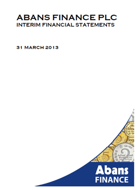 investor relations – Abans finance plc | Annual Reports, Quarterly ...